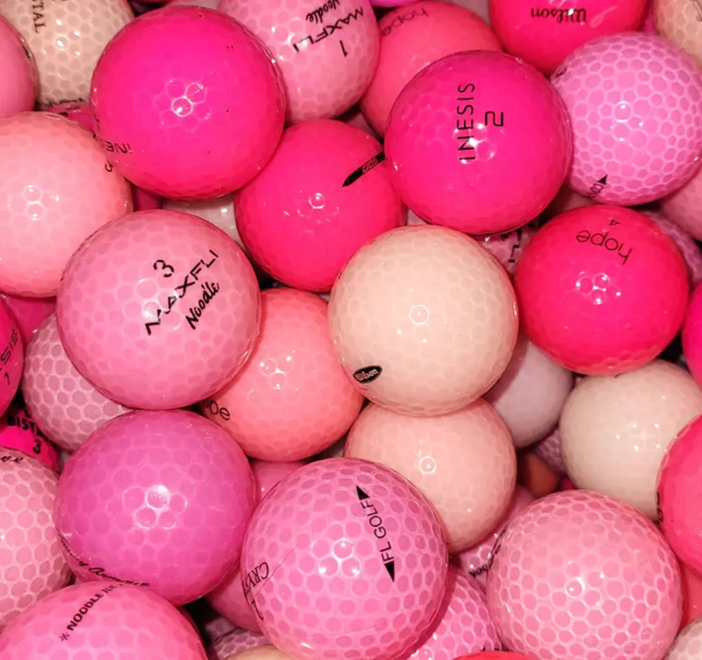 CRYSTAL PINK MIX 1 DOZEN GOLF BALLS – GolfBallDivers.com